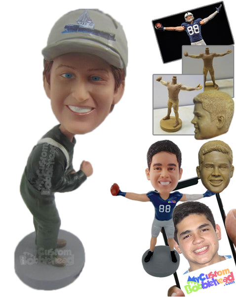 Custom Bobblehead Factory Worker Wearing His Working Suit - Leisure ...