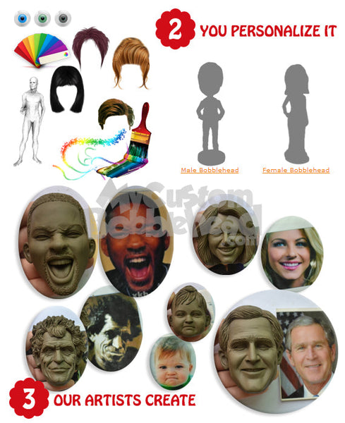 Custom Bobblehead Scary Villain Girl - Super Heroes & Movies Movie Cha ...