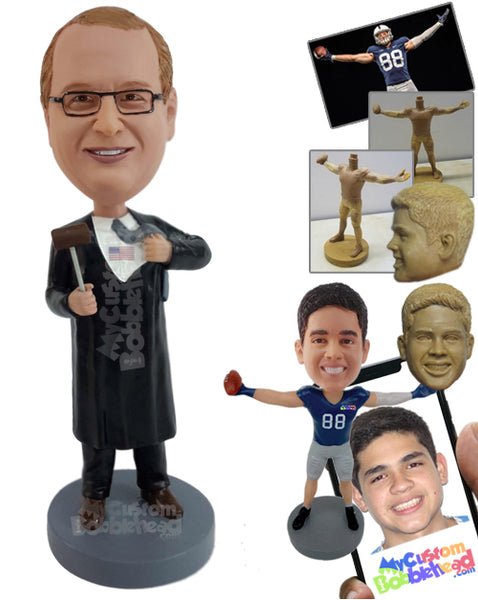 Custom Bobblehead Judge Wearing His Long Gown - Careers & Professional ...