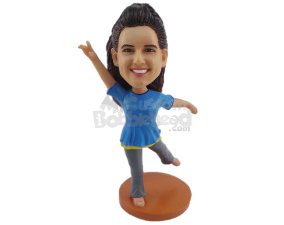 Custom Bobblehead Female Dancer Practicing Her Best Moves - Sports & H ...
