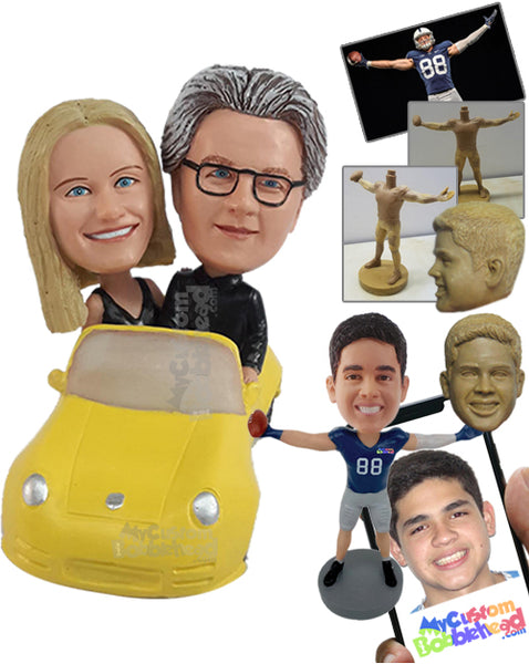 Custom Bobblehead Dazzling couple driving a car - Motor Vehicles Cars ...